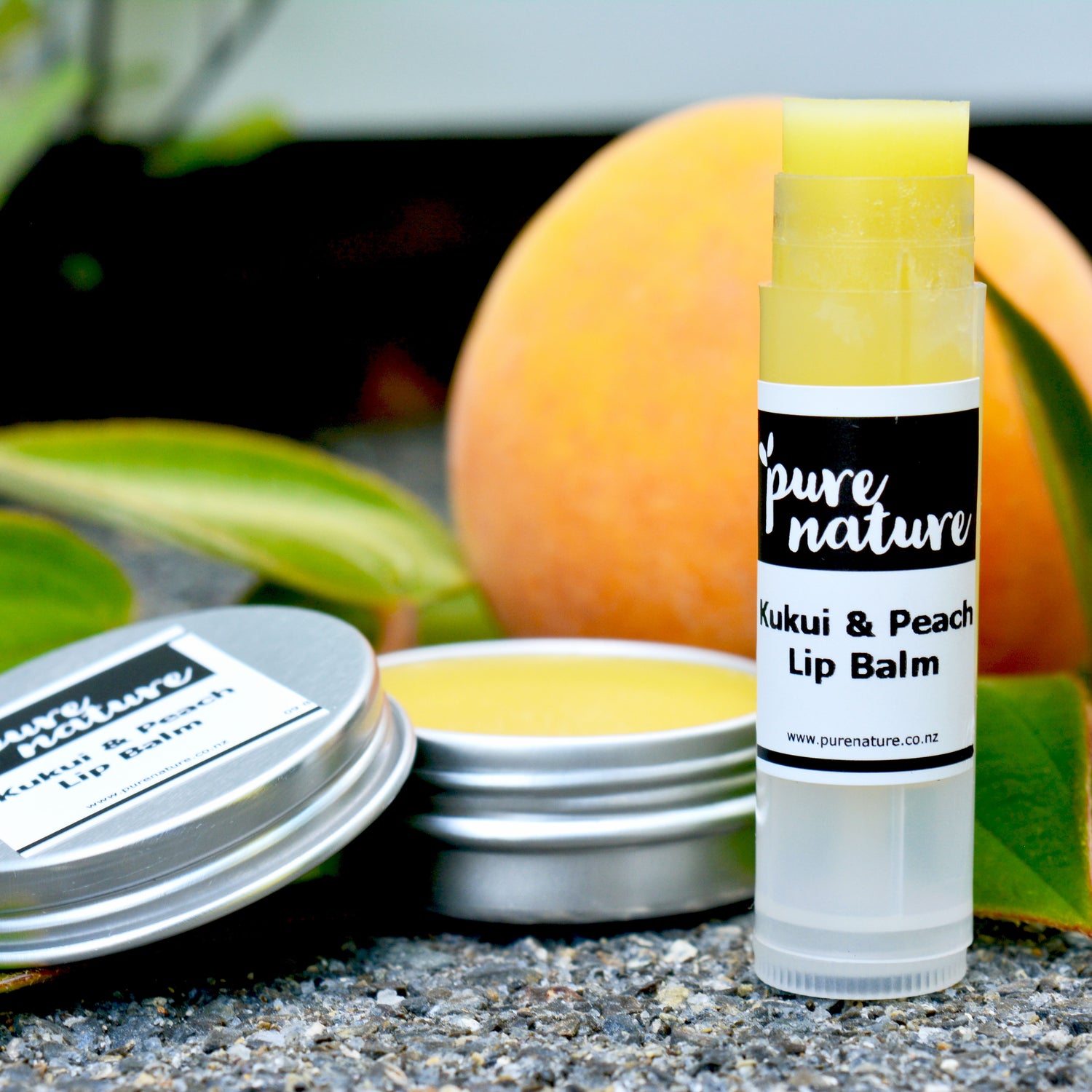 Kukui & Peach Lip Balm – PureNature NZ
